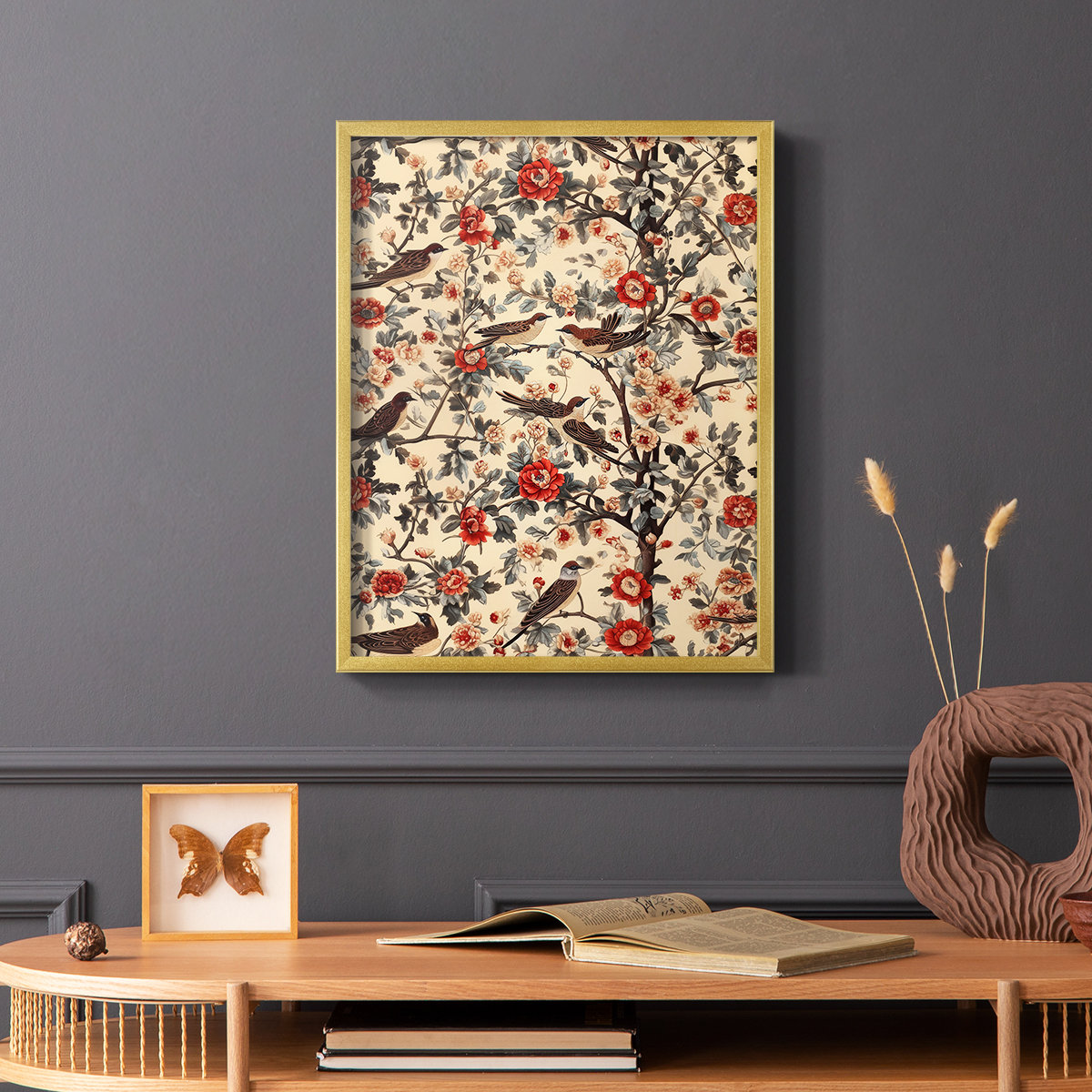 Red Barrel Studio® WM MORRIS Series CCLII -Premium Framed Print -Ready ...