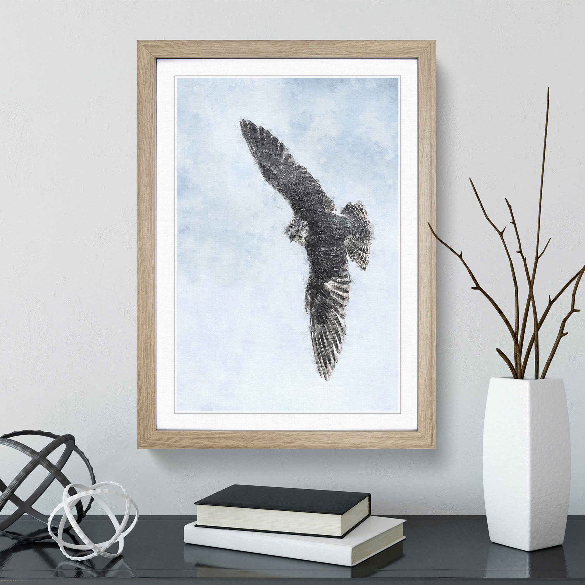 East Urban Home Bird of Prey - Picture Frame Painting | Wayfair.co.uk