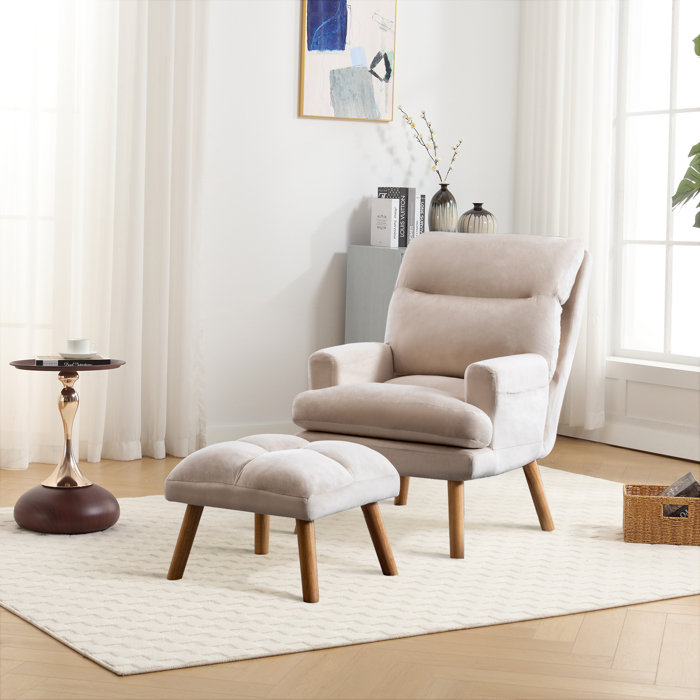 Mercer41 Maybery 44.1''Wide Modern Soft Upholstered Standard Reclining ...