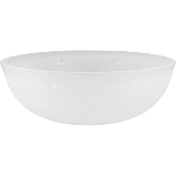 Ebern Designs Glass Bowl Lamp Shade ( Screw on ) in White | Wayfair