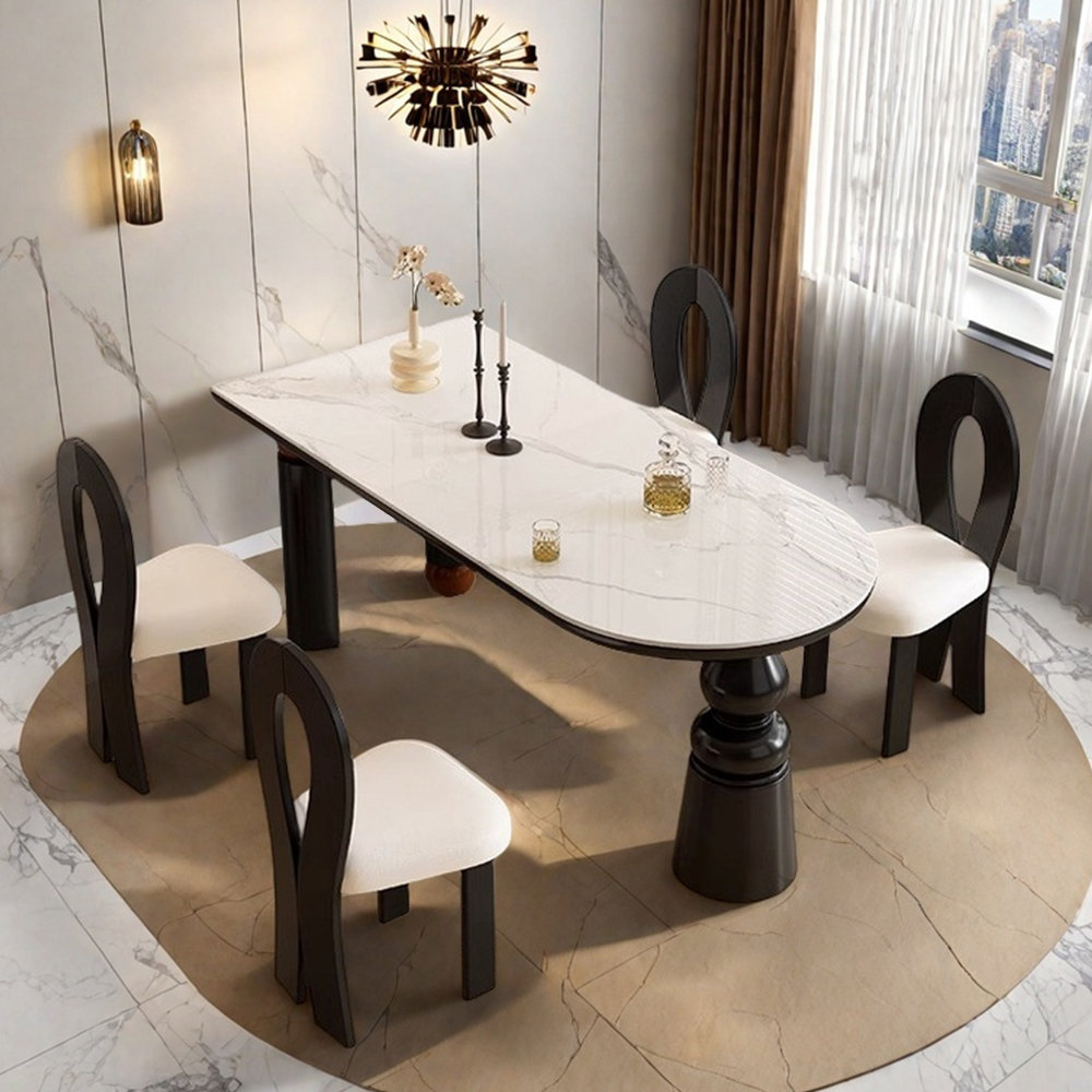 Elamer French style simple modern dining table set - Wayfair Canada