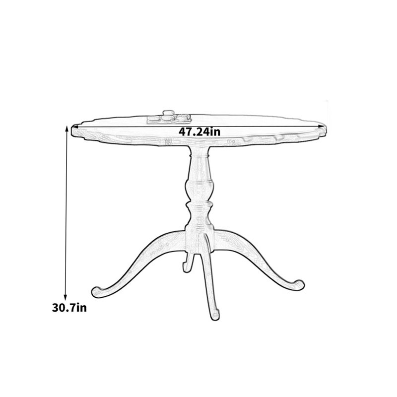 Darby Home Co Ageeth vintage home round dining table | Wayfair