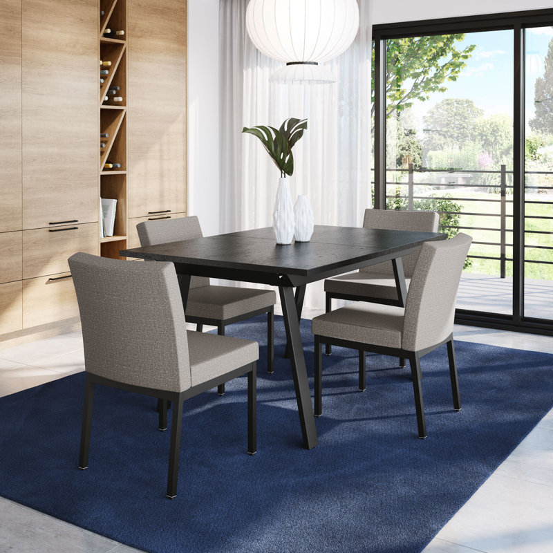 Amisco Reaves Table And Perry Chairs 5-Pieces Dining Set | Wayfair
