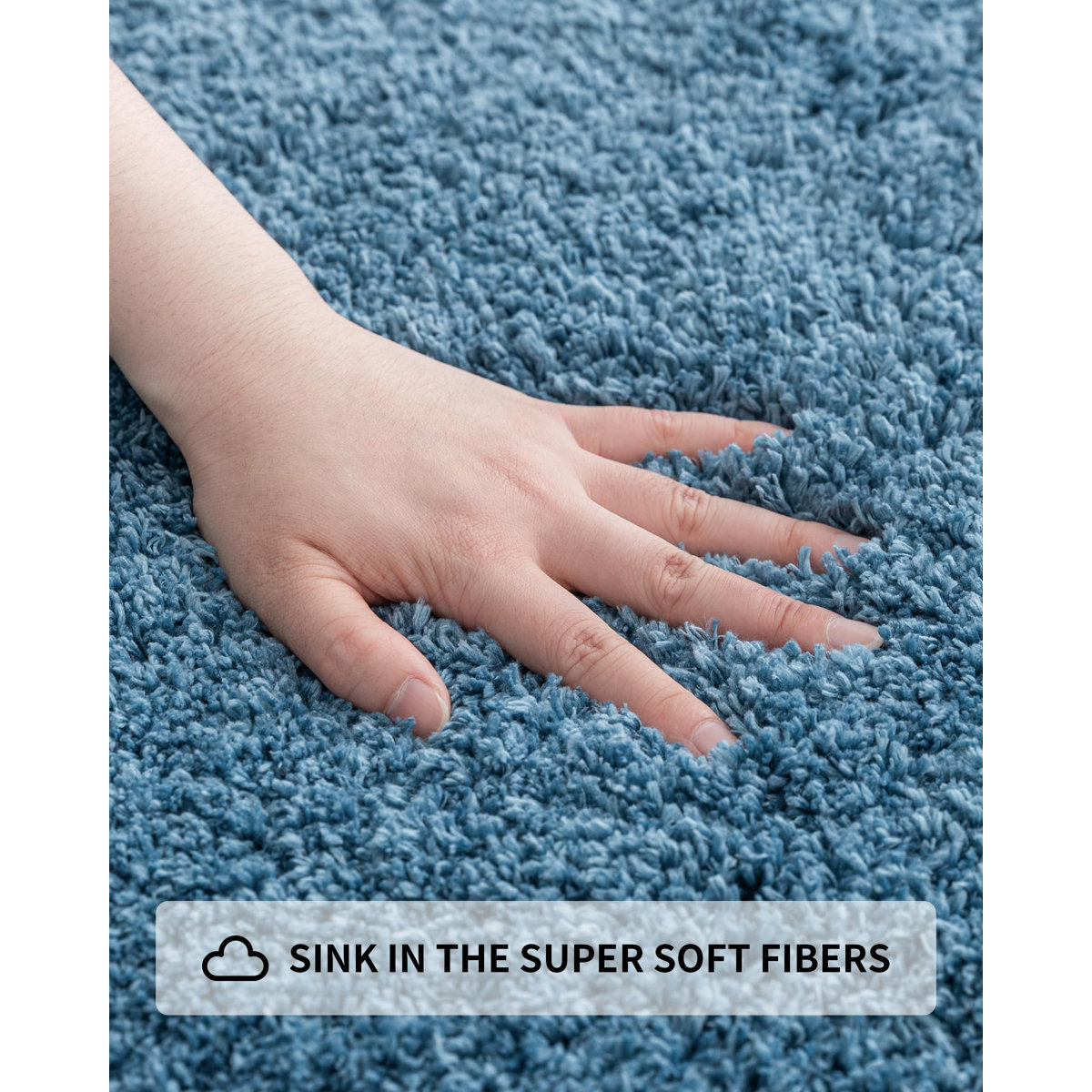 Everly Quinn Blue Bathroom Rug Mats Super Absorbent, Washable Bath Mat ...