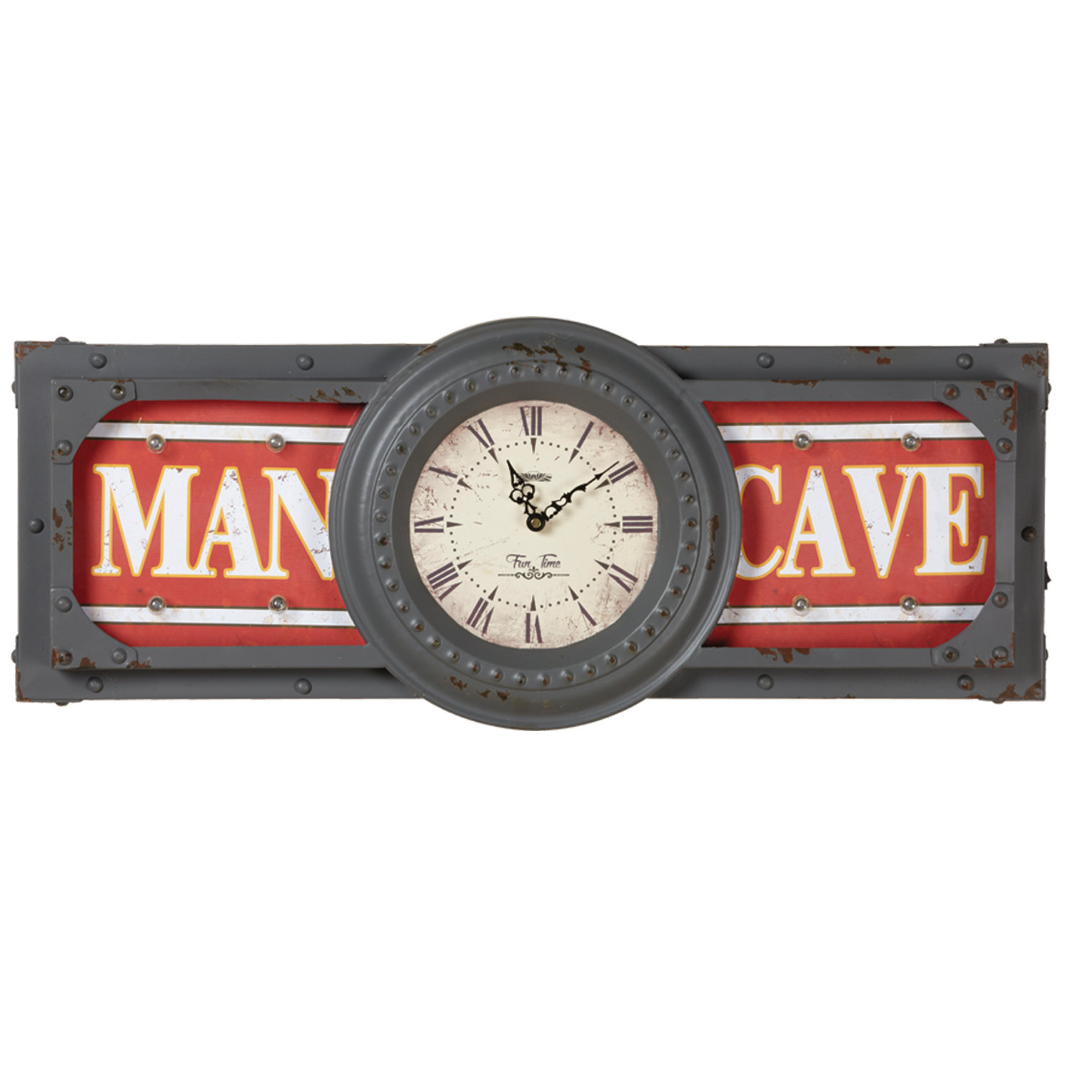 Williston Forge METAL SIGN-MAN CAVE CLOCK | Wayfair
