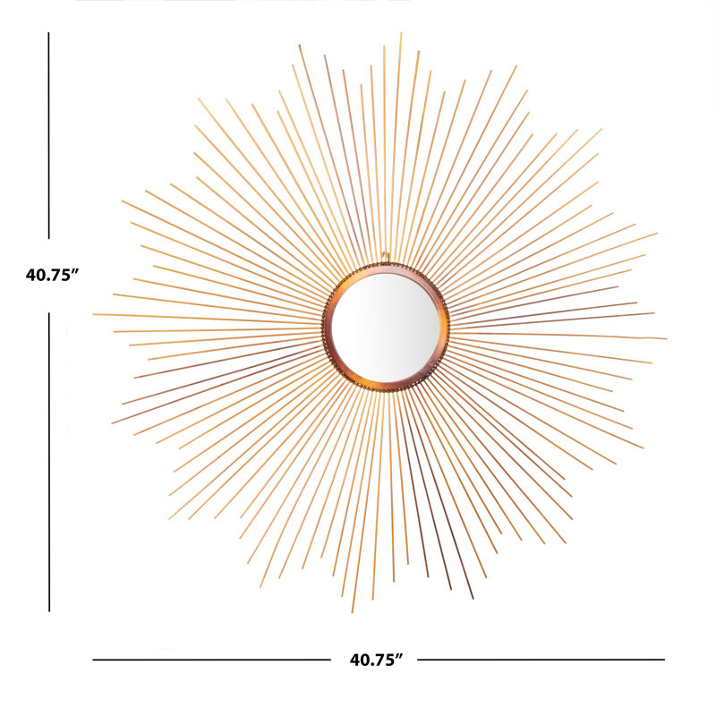 George Oliver Delfina Sunburst Metal Wall Mirror & Reviews | Wayfair