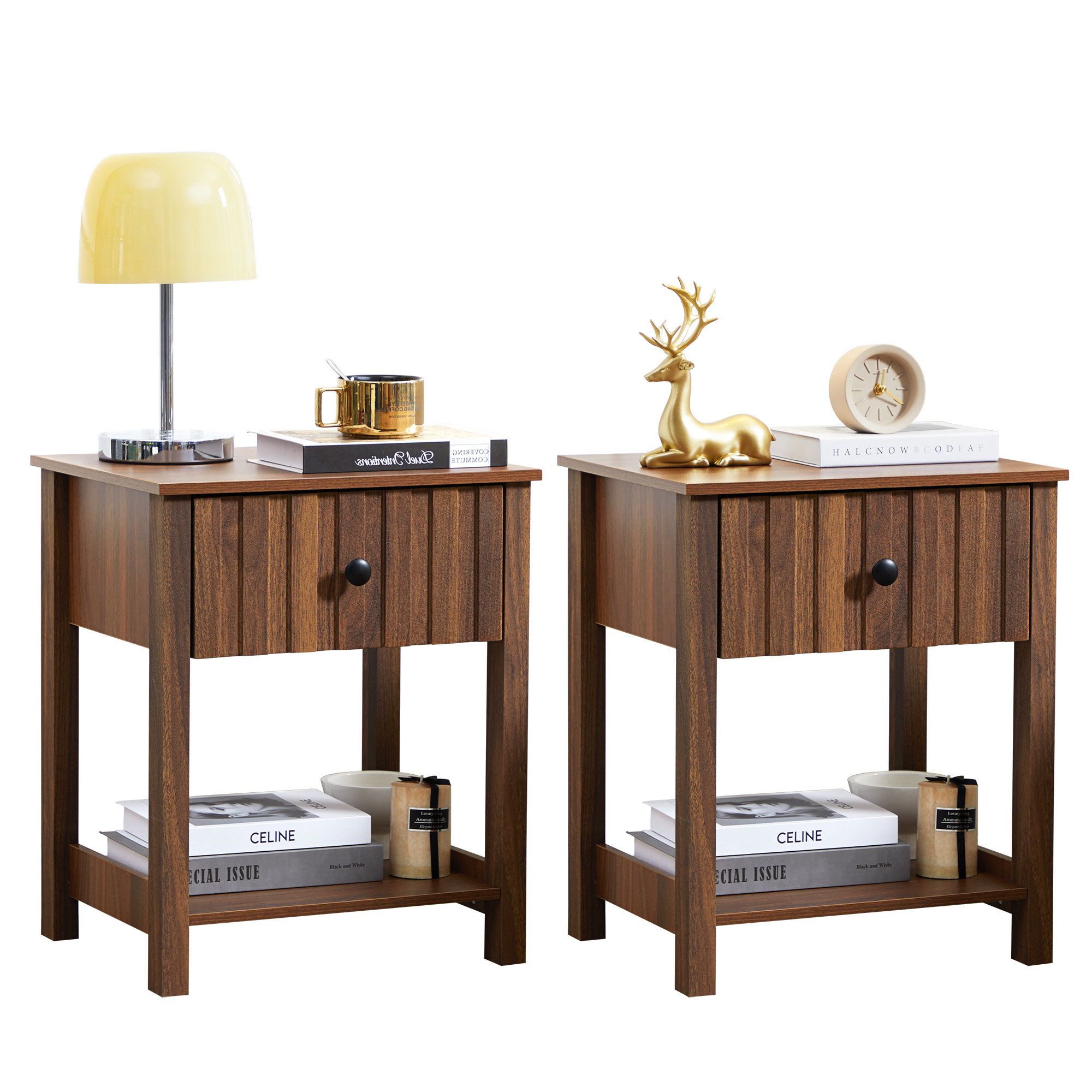 Ebern Designs 2 - Drawer End Table Set - Wayfair Canada