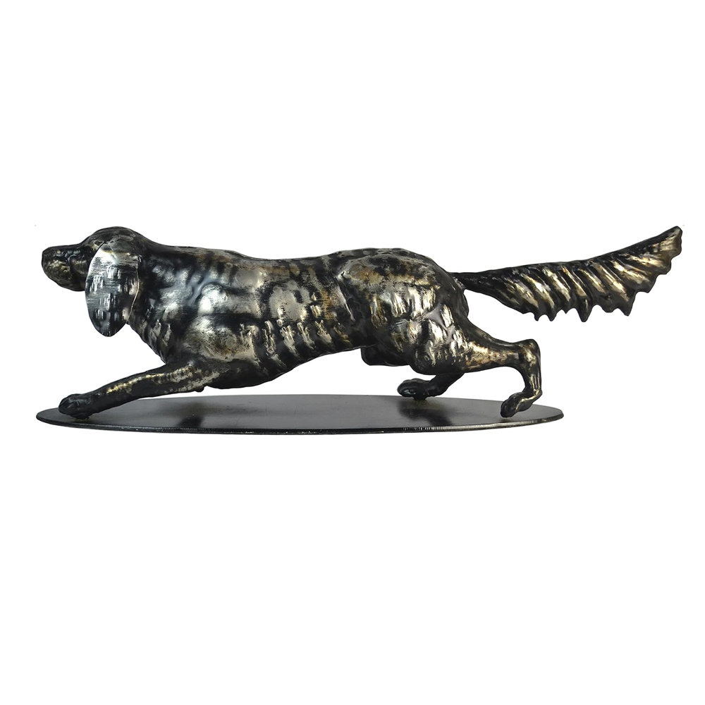 Trent Austin Design® Metal Dog Statue Sculpture Outdoor Garden ...