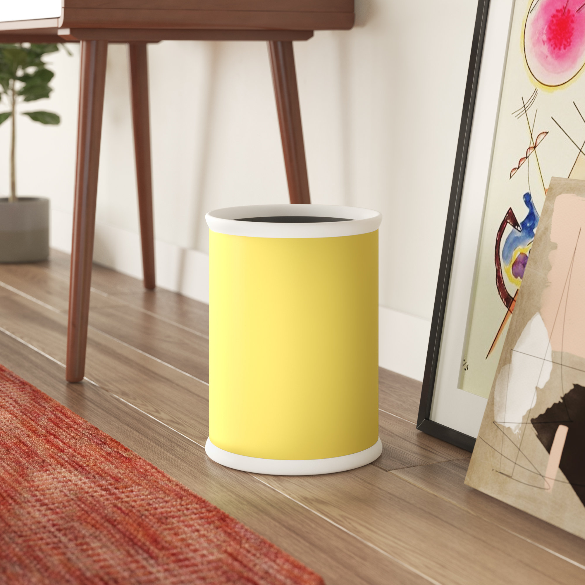 Ebern Designs Haowen 3.25 Gallons Plastic Open Waste Basket & Reviews ...