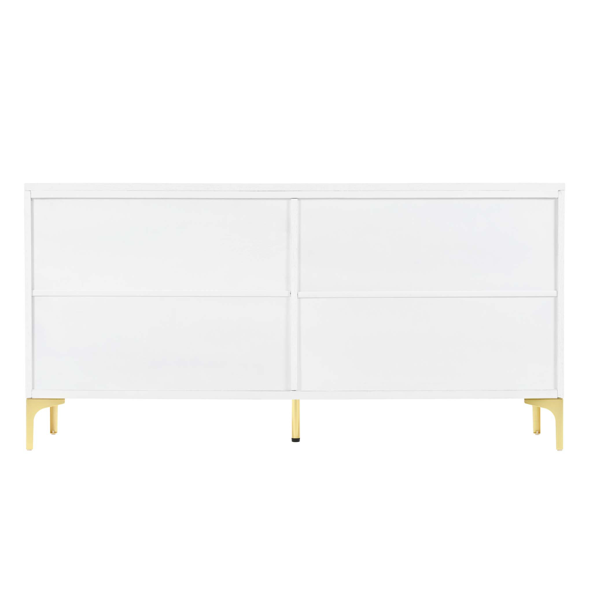 Ebern Designs Buffet Cabinet with Storage, Wood Sideboard Cabinet with Carved Door Panels,4 ...