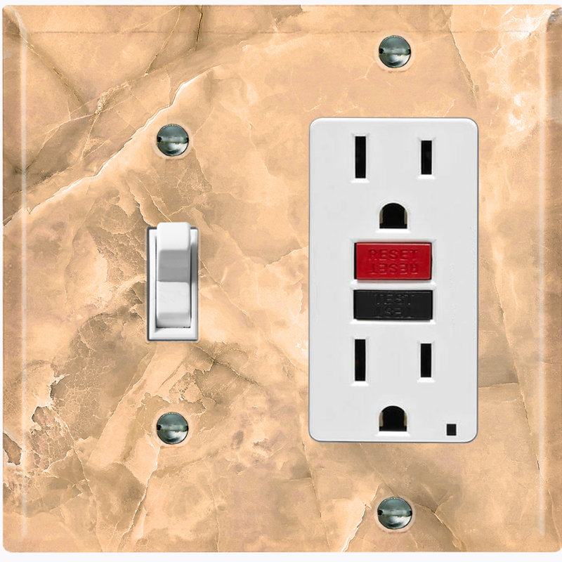 WorldAcc 2-Gang Toggle Light Switch Wall Plate | Wayfair