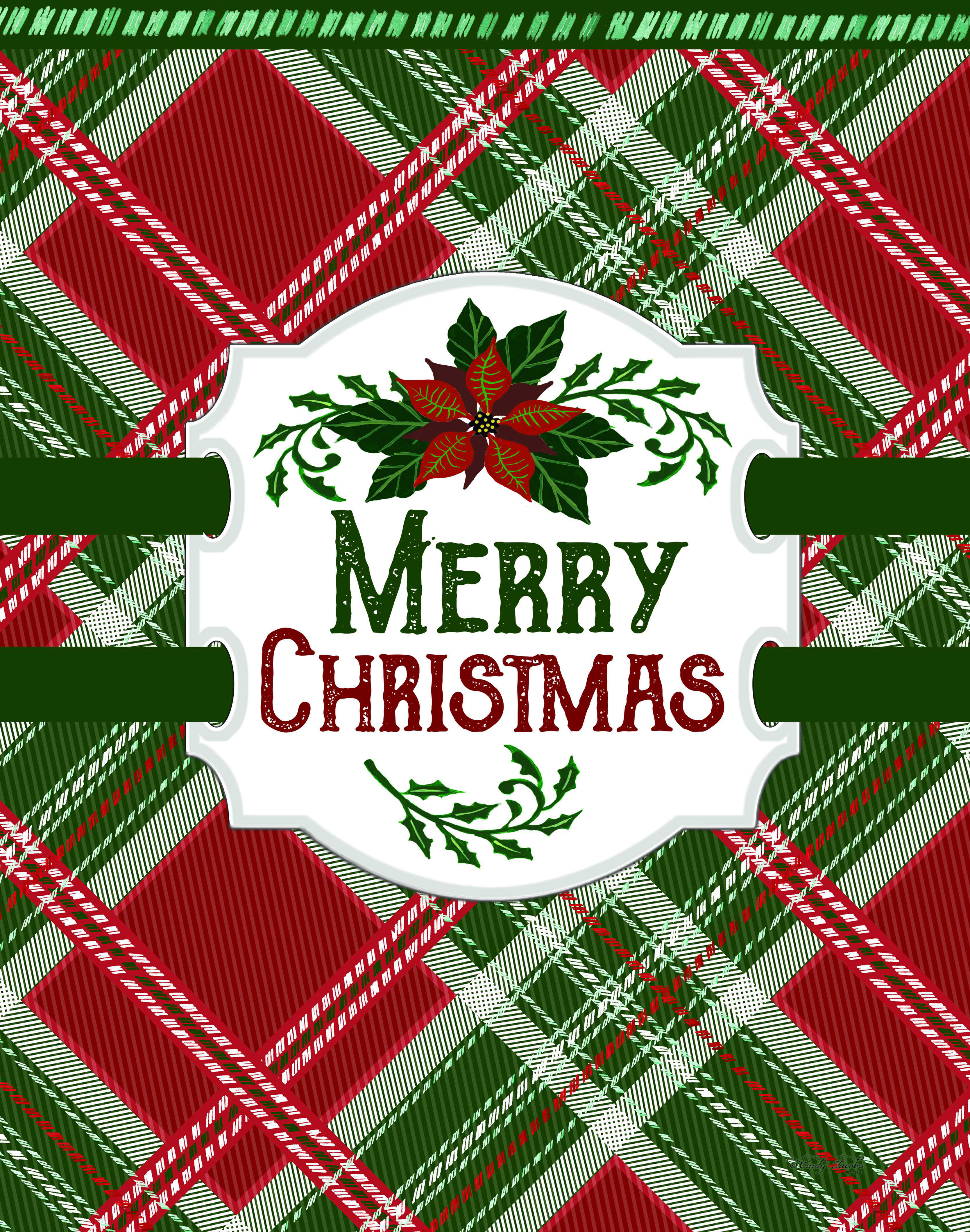 The Holiday Aisle® Merry Christmas by Cindy Jacobs - Wrapped Canvas ...