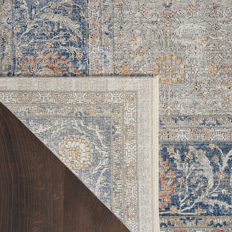 Birch Lane™ Tabitha Gray/Blue Rug | Wayfair