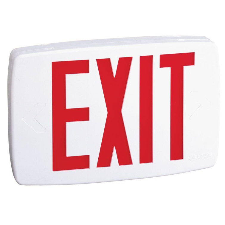 Lithonia Lighting Thermoplastic LED Exit Sign & Reviews | Wayfair