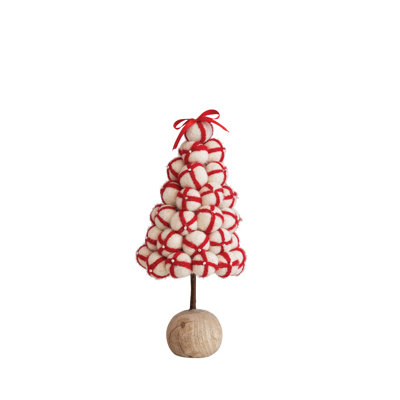 The Holiday Aisle® Handmade Wool Felt Tree With Beads | Wayfair