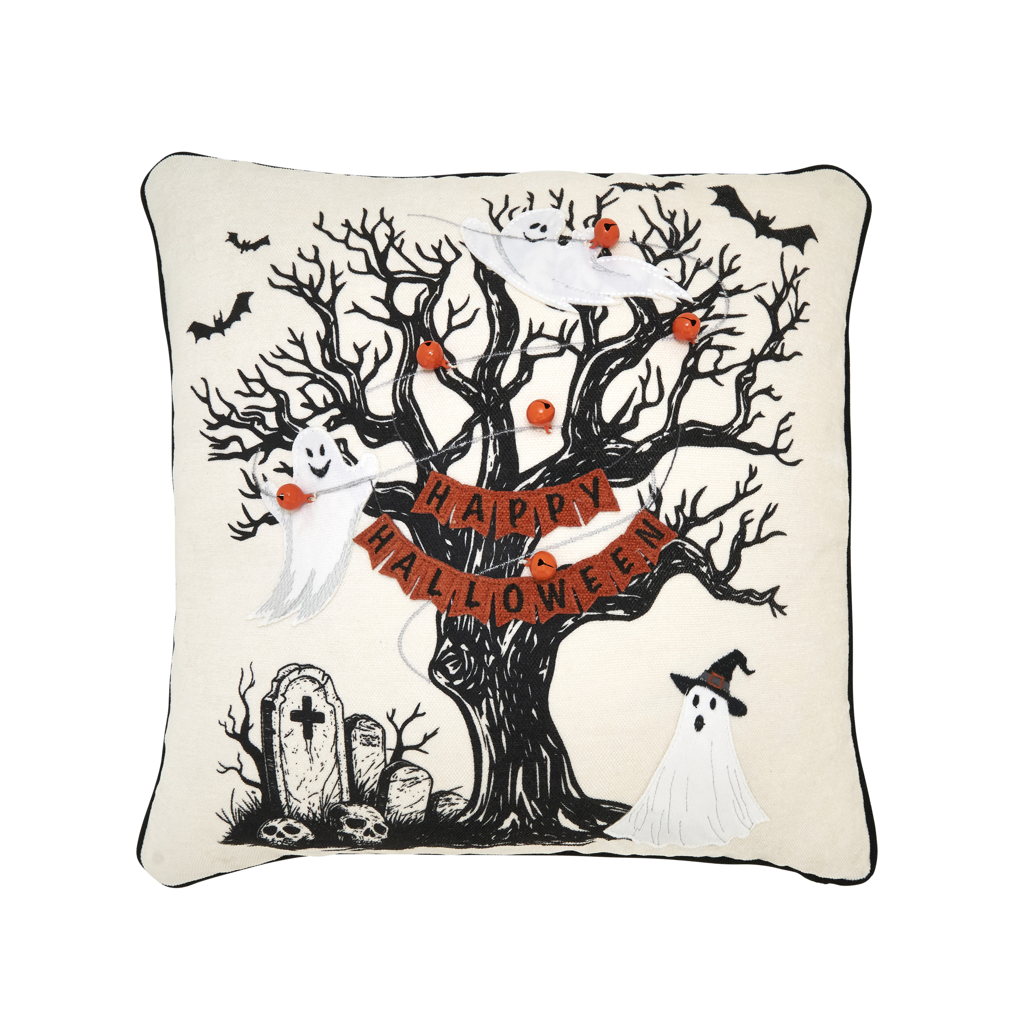 Saro Happy Halloween Tree Filled Throw Pillow | Wayfair