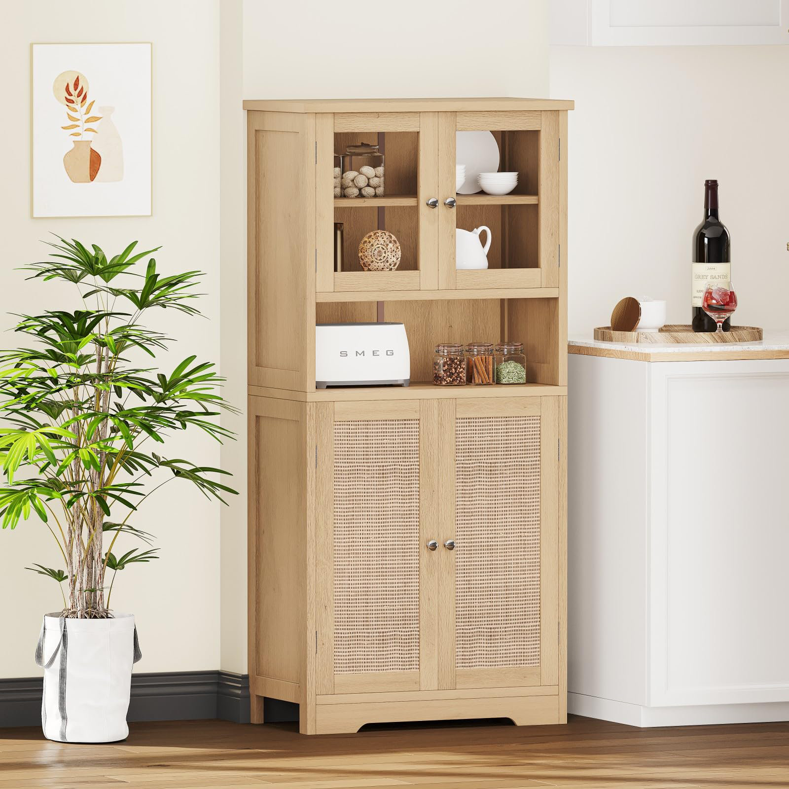 Bay Isle Home™ Rattan Bathroom Storage Cabinet - Wayfair Canada