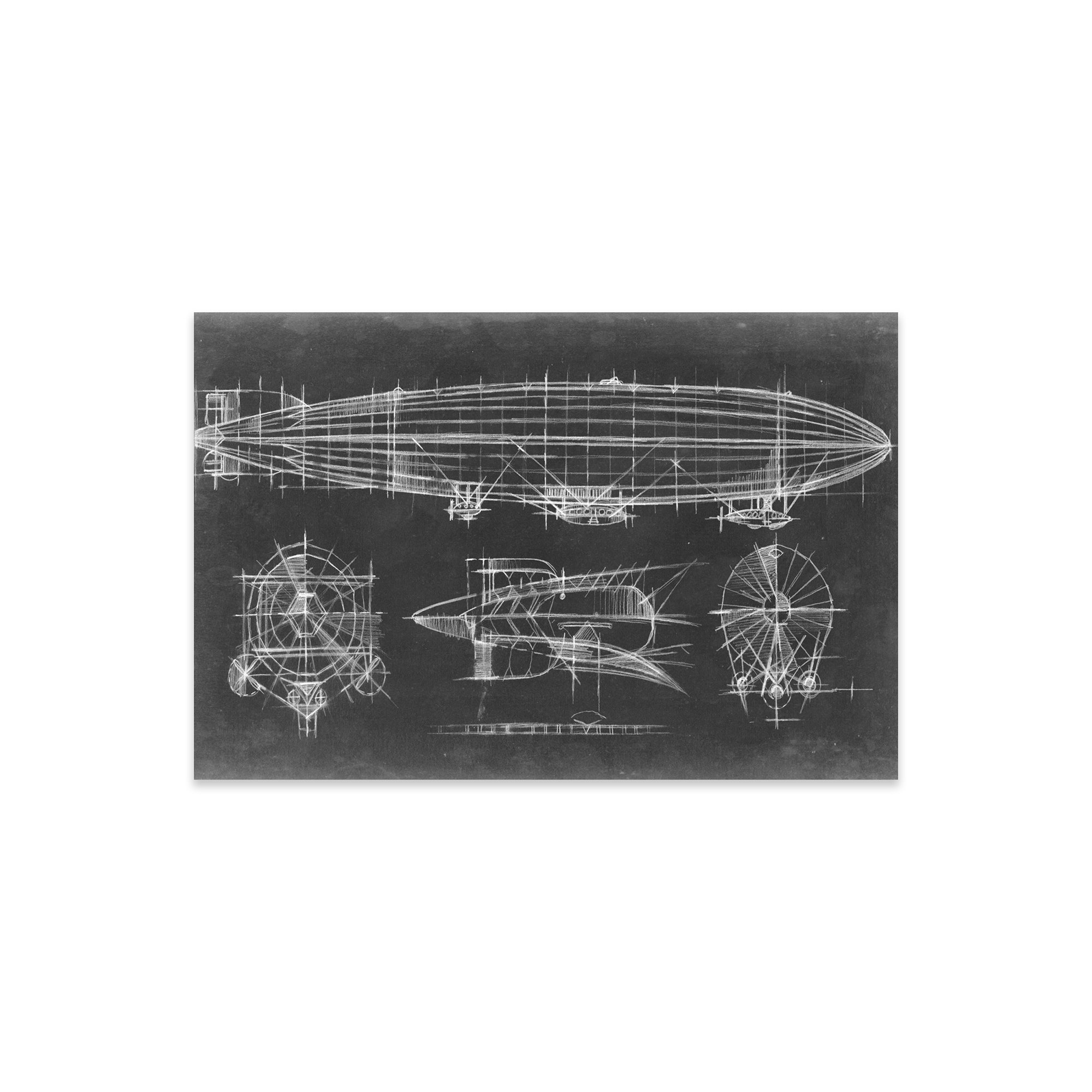 Williston Forge Airship Blueprint On Plastic / Acrylic by Ethan Harper ...
