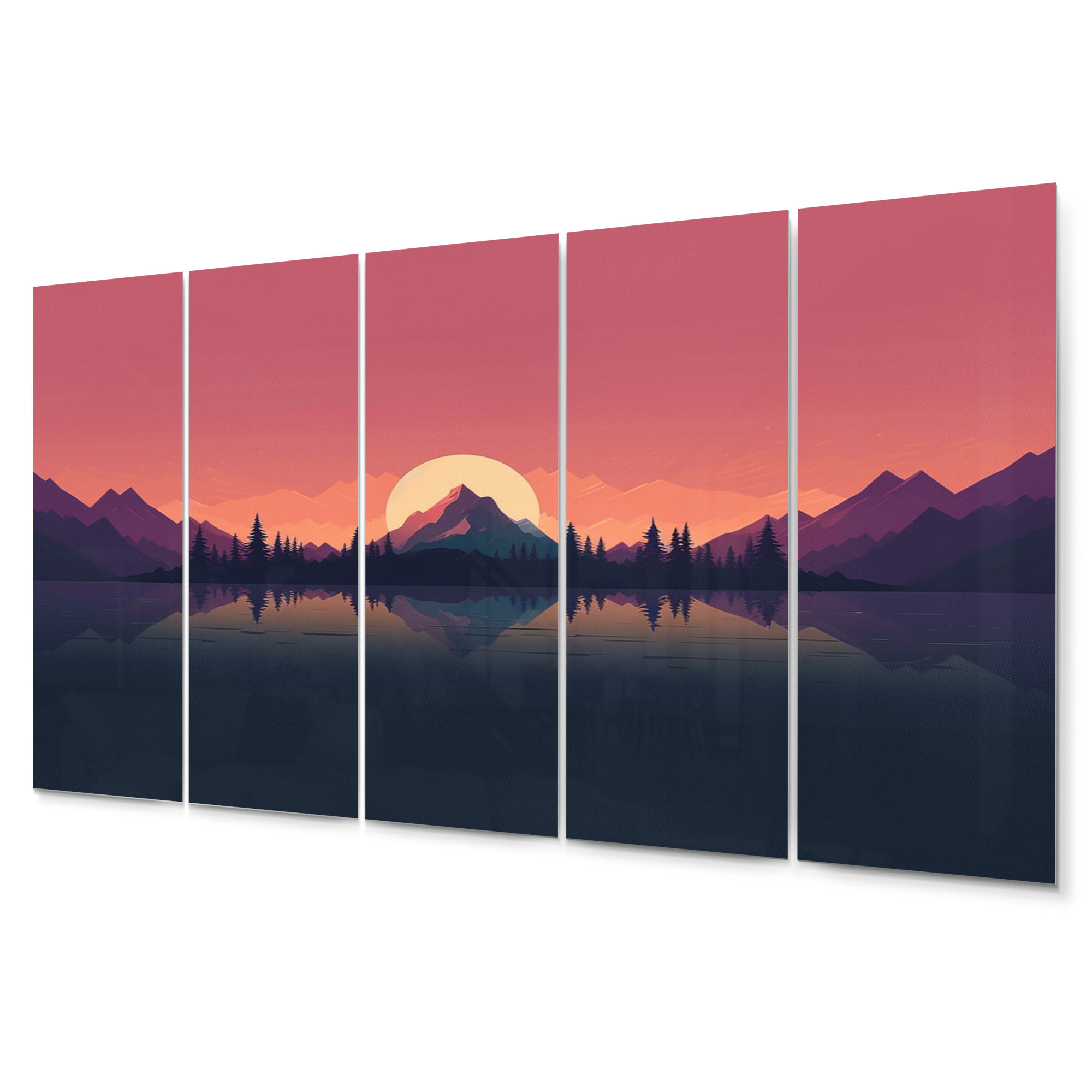 Millwood Pines Minimalism Alpine Beauty I - Landscapes Metal Wall Decor ...