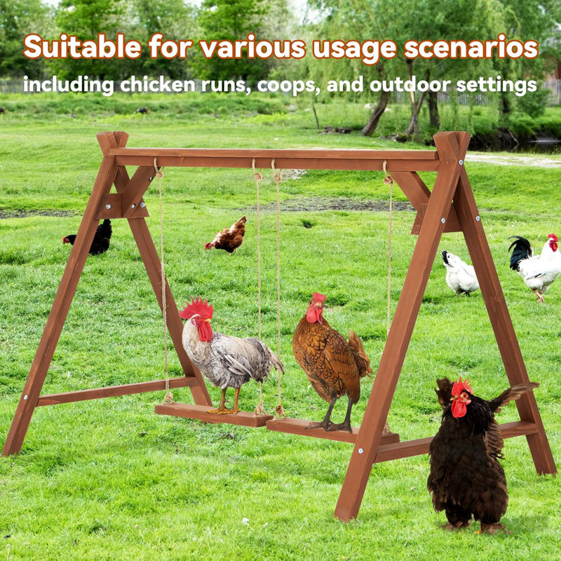 Archie & Oscar™ Chicken Roosting Bars For Hens With 2 Chicken Swings ...