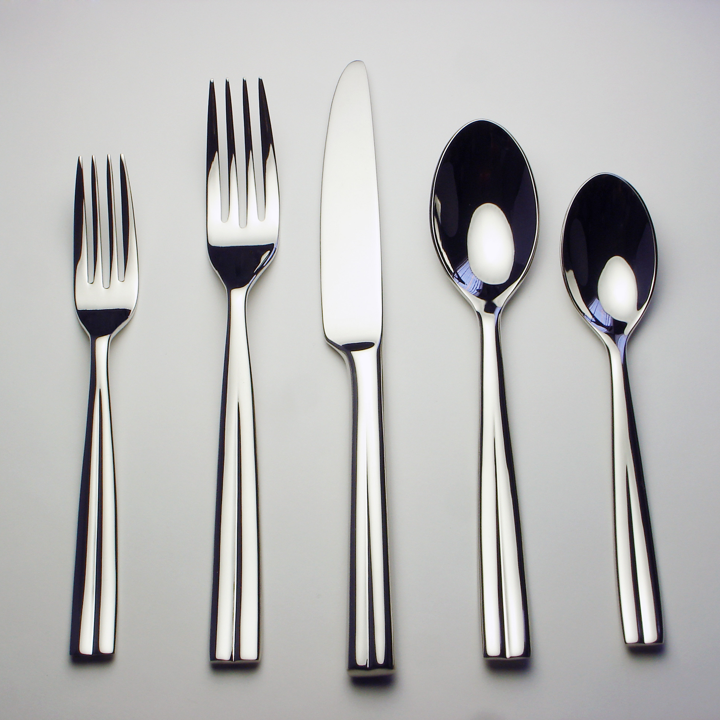 David Shaw Silverware 20 Piece 18/10 Stainless Steel Flatware Set ...