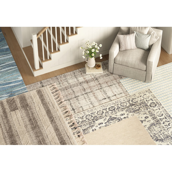 Wade Logan® Asfand Handmade Hand Tufted Blue Rug & Reviews | Wayfair