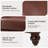 14 Karat Home Inc. Coralia 60" Transitional Leather 2-Piece Living Room ...