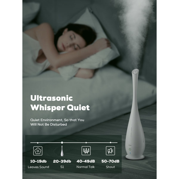 Aiheal Humidifier For Bedroom, 5L Cool Mist Floor Humidifiers For Large ...