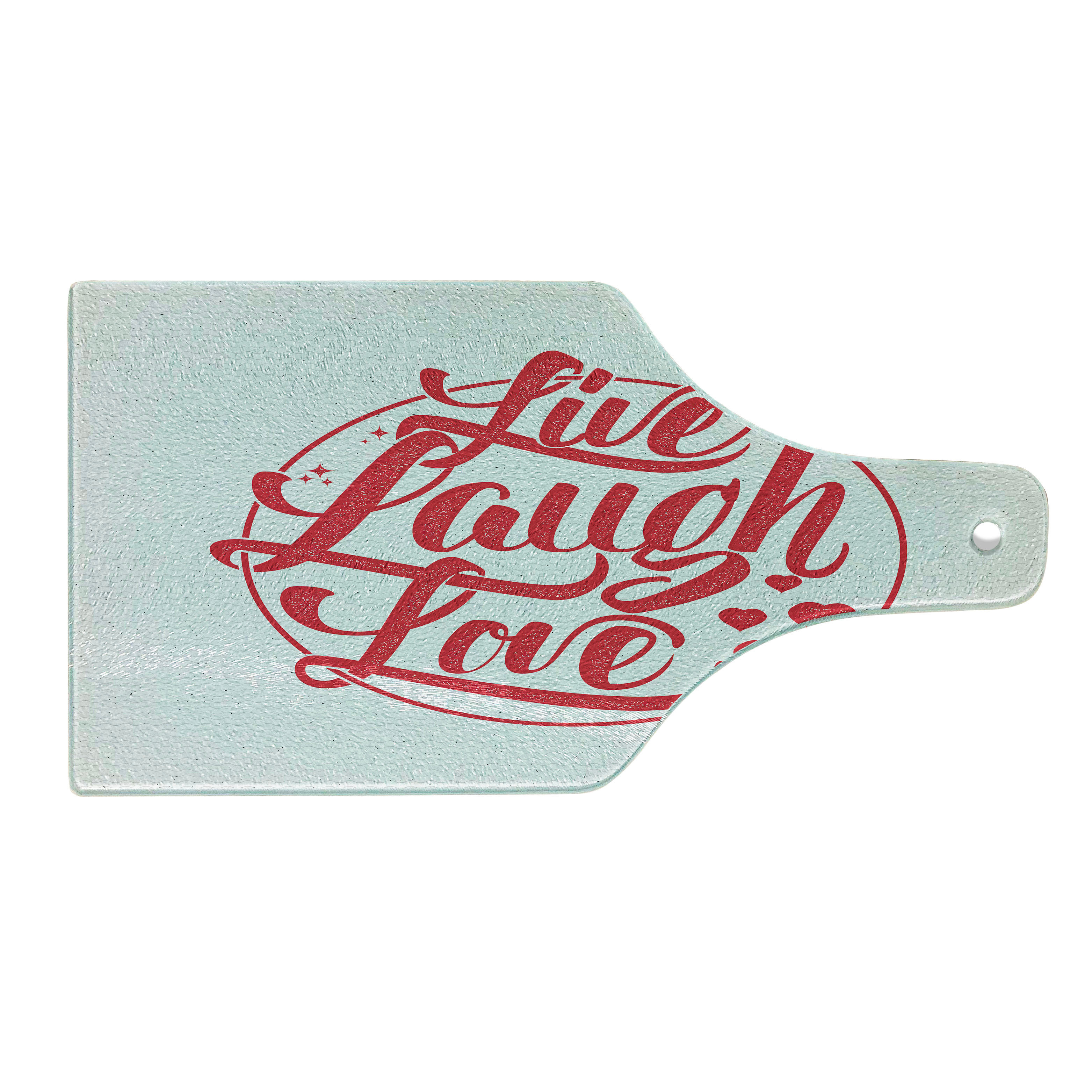 Ambesonne Live Laugh Love Tempered Glass Cutting Board Retro Stamp ...