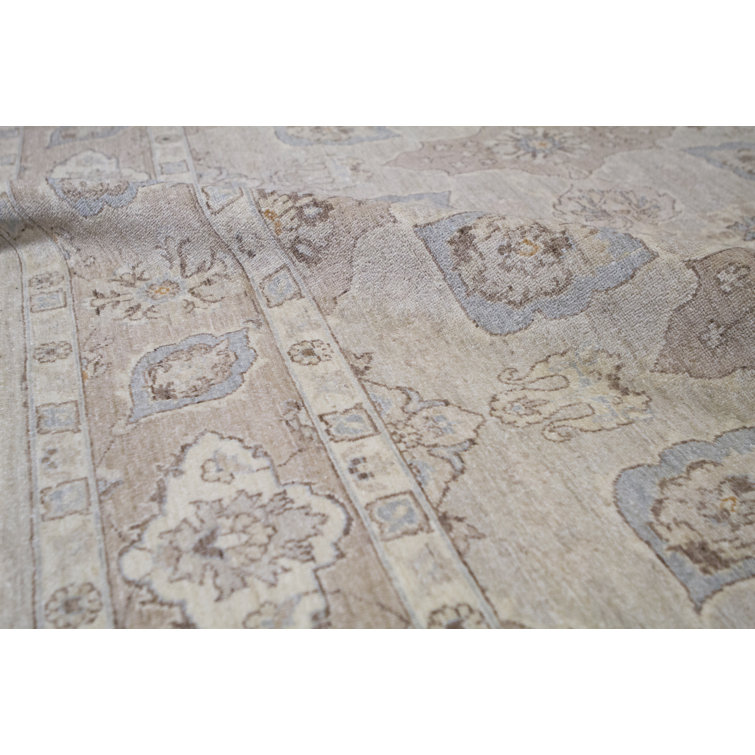 Bokara Rug Co., Inc. Hand-Knotted High-Quality Olive Green and Brown ...