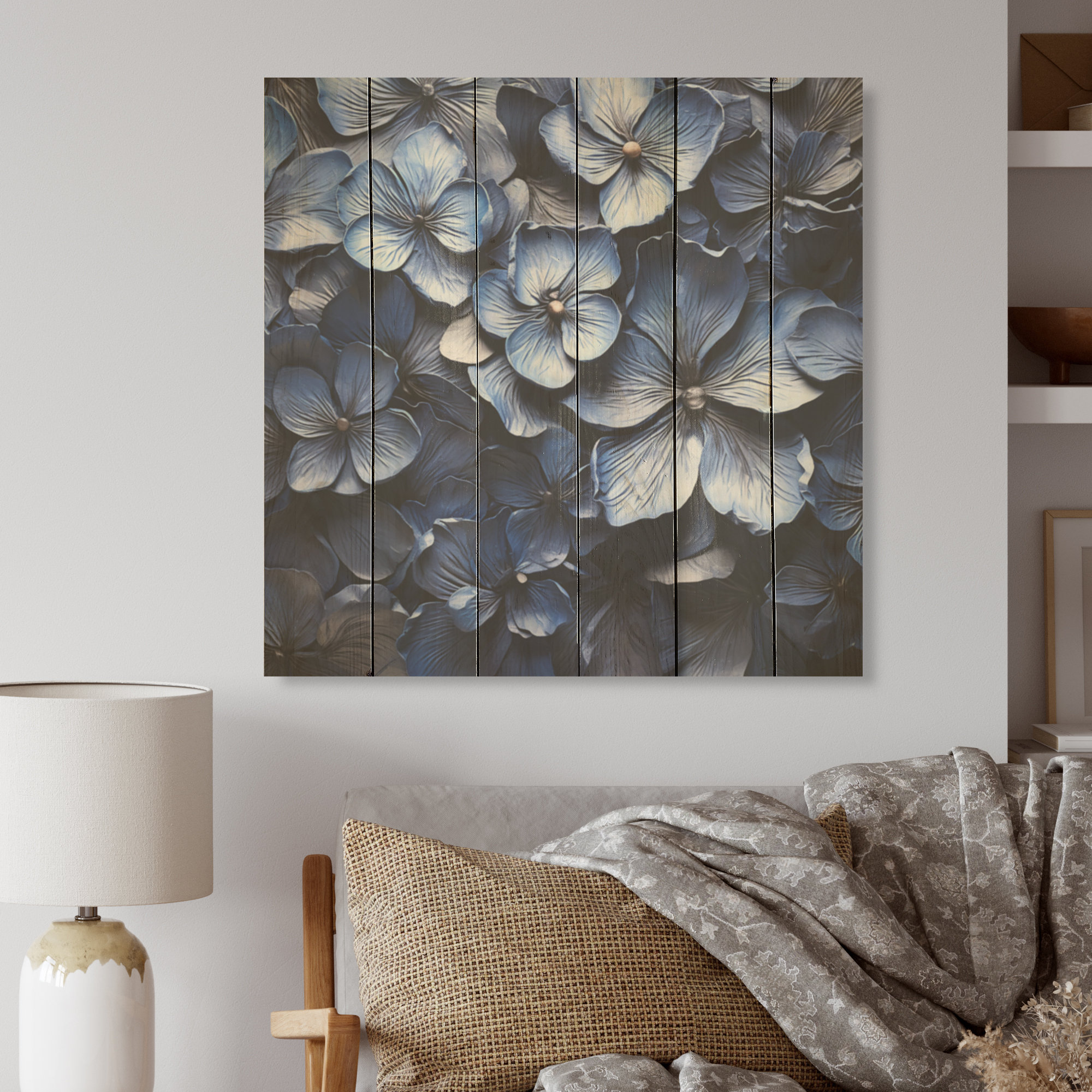 Winston Porter Adorned Blue Violet Beauty - Violets Wood Panel Wall Art ...