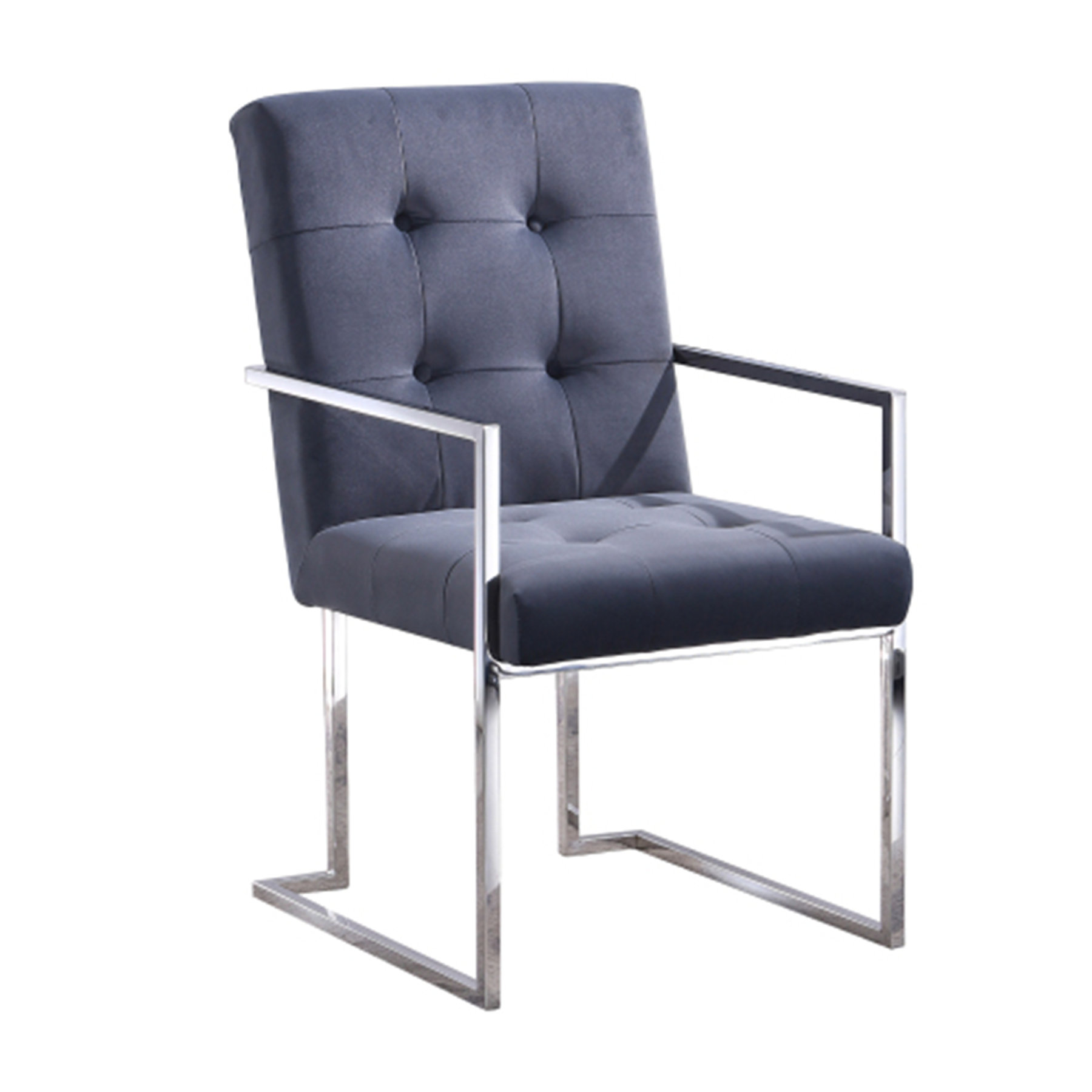 Brayden Studio® Modern Dining Arm Chair Set of 1, Tufted Design and ...