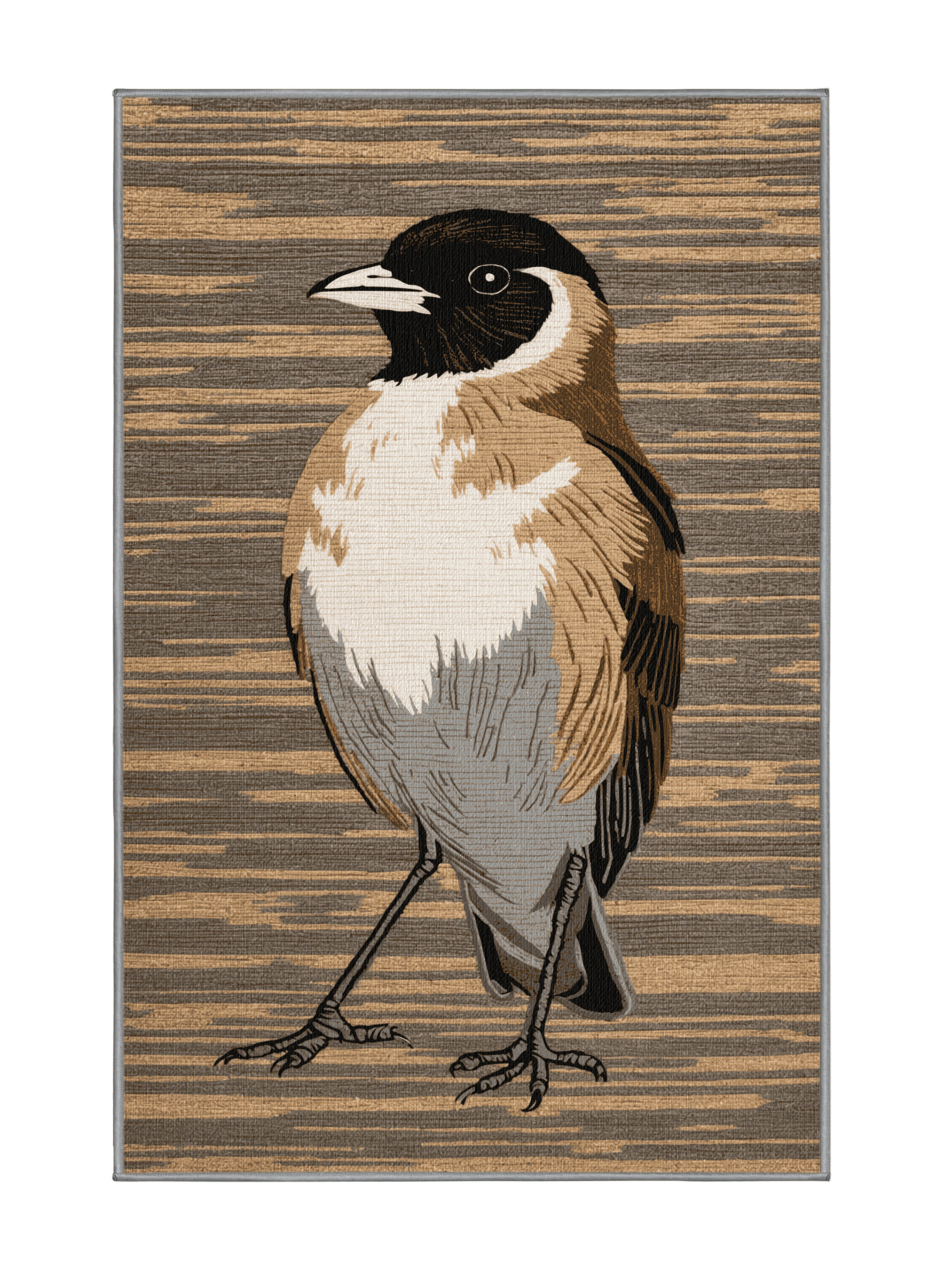Rosecliff Heights Washable Common Bulbul Birds Area Rug | Wayfair
