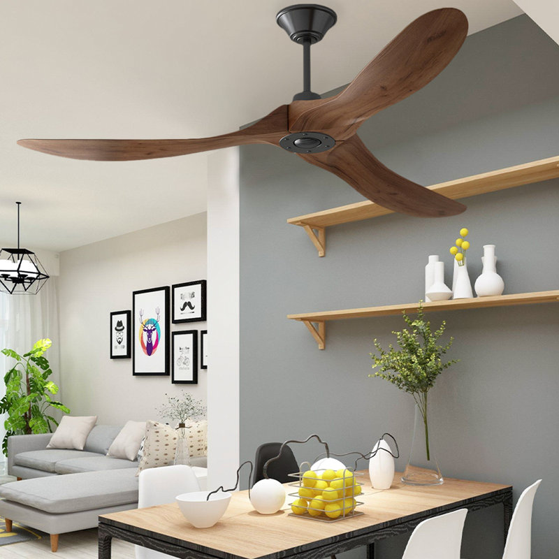 Brayden Studio® 60" Batha 3 - Blade Propeller Ceiling Fan with Remote ...