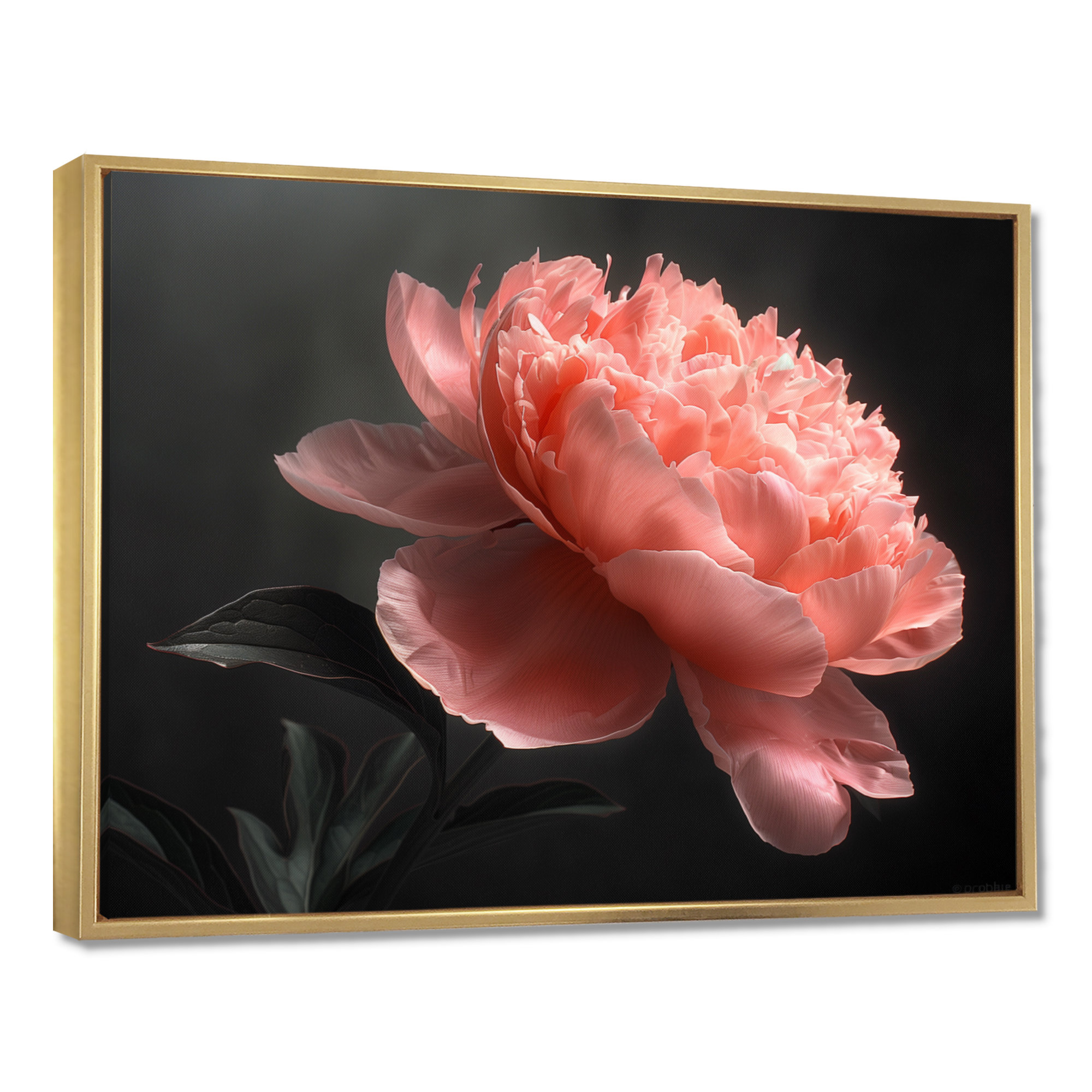 Ebern Designs Romantic Pink Crystal Peonies Bloom IV - Peonies Wall ...
