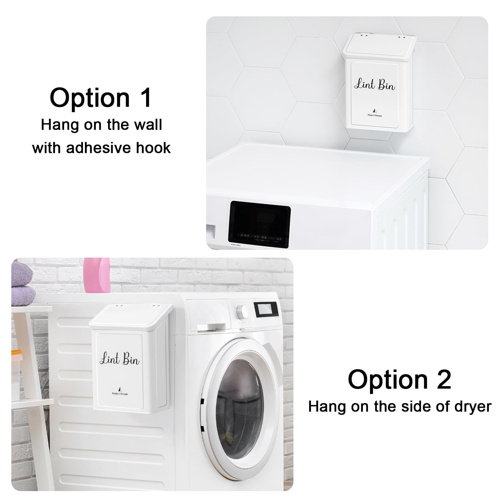 Red Barrel Studio® Metal Magnetic Lint Bin For Laundry Room, Wall ...