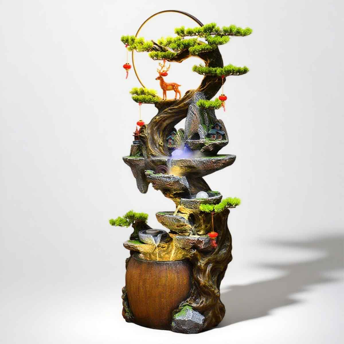 Bloomsbury Market Chinese - Style Stone Powder Resin Water Fountain ...