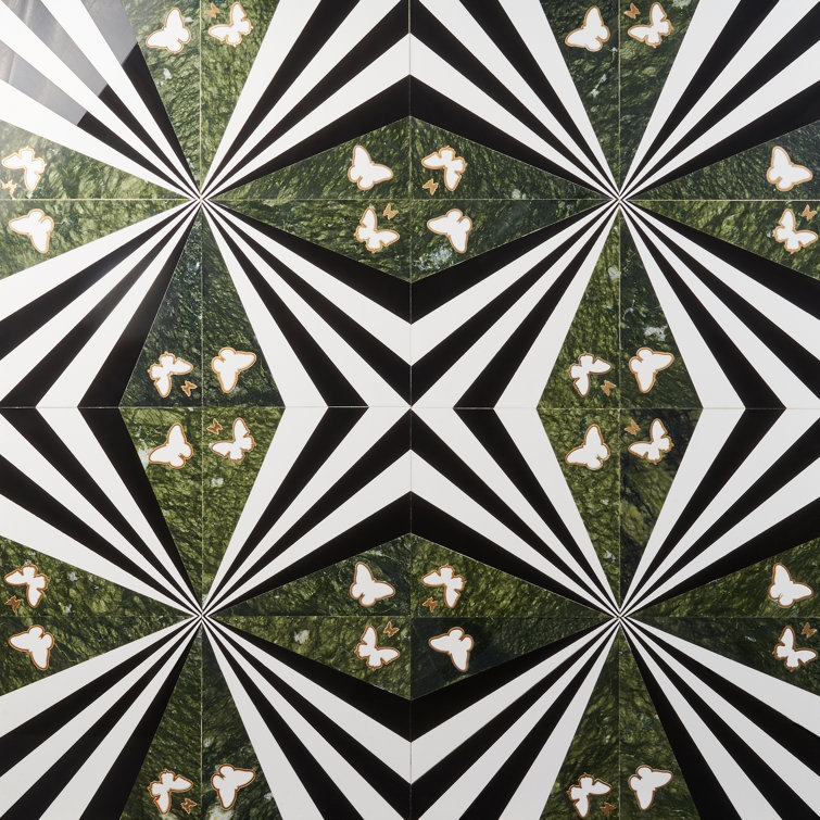 Bond Tile Elizabeth Sutton Viola Marble Novelty Mosaic Wall & Floor ...