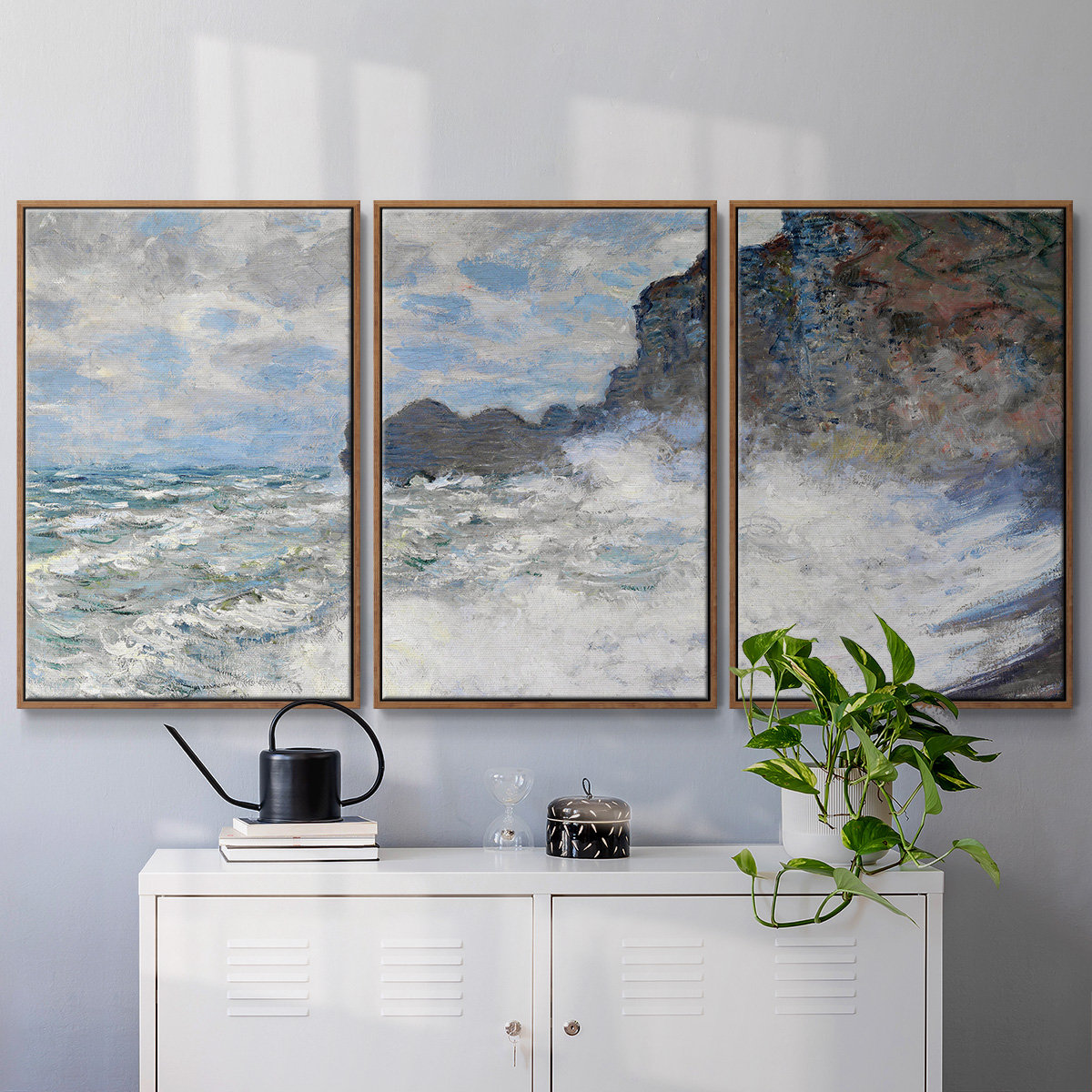 Vault W Artwork Monet Framed On Canvas 3 Pieces Print | Wayfair