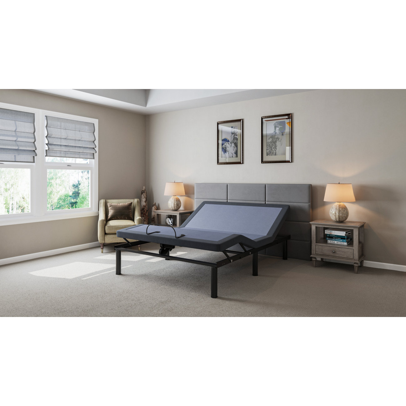 Alwyn Home Queen Adjustable Bed Base With Head And Foot Position ...