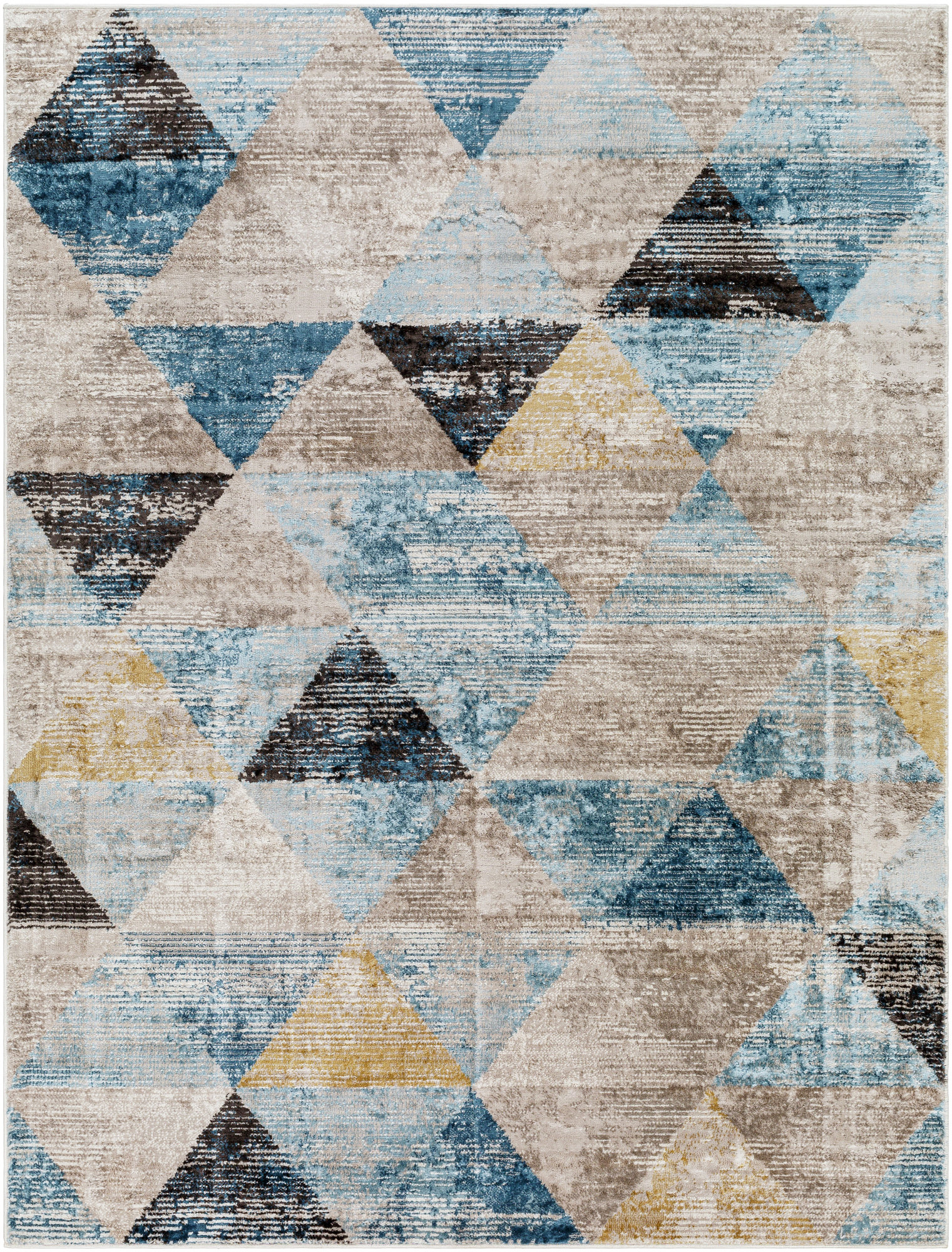 George Oliver Imtiaz Machine Woven / Power Loomed Performance Blue ...
