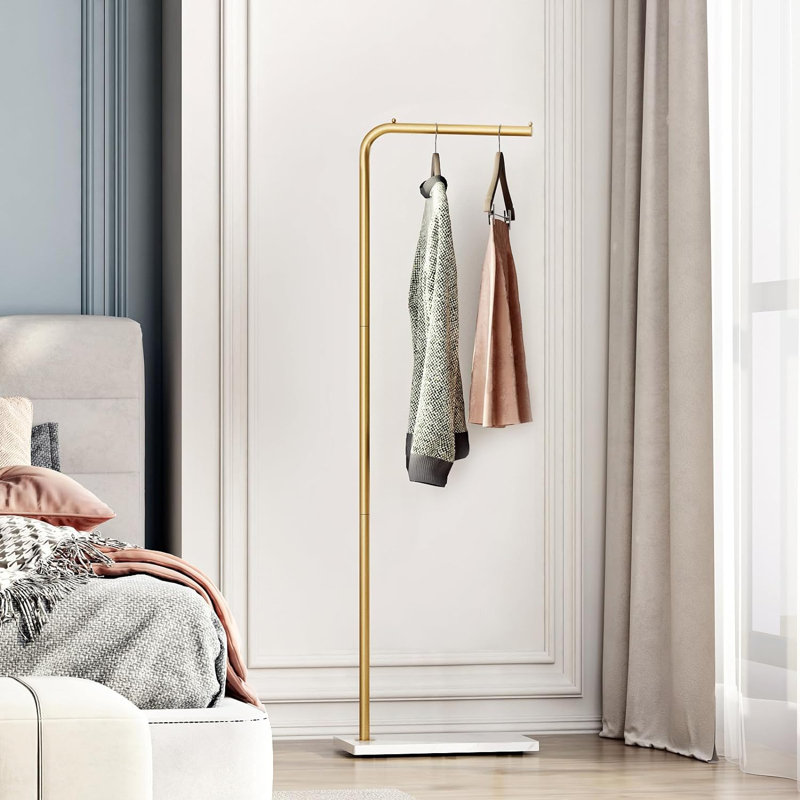 Mercer41 Iron Freestanding 3 - Hook Coat Rack | Wayfair