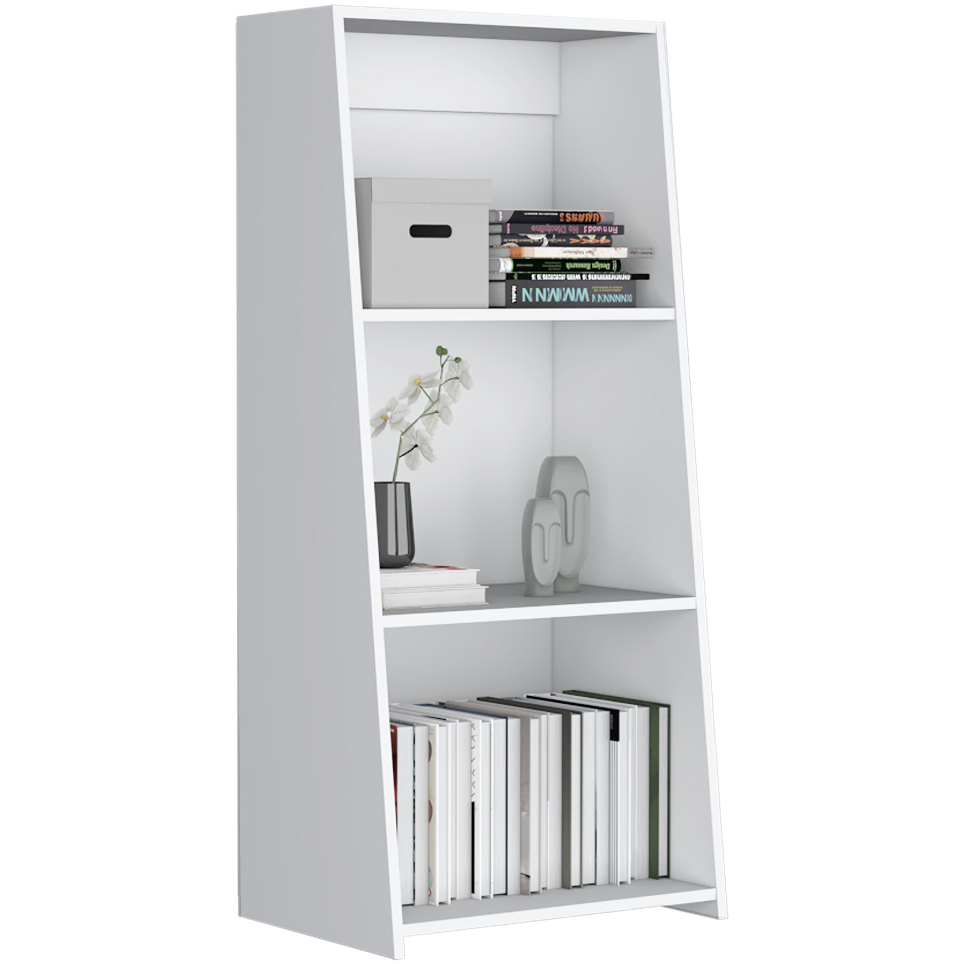 Ebern Designs 47" Bookcase, White - Create An Organized And Stylish ...