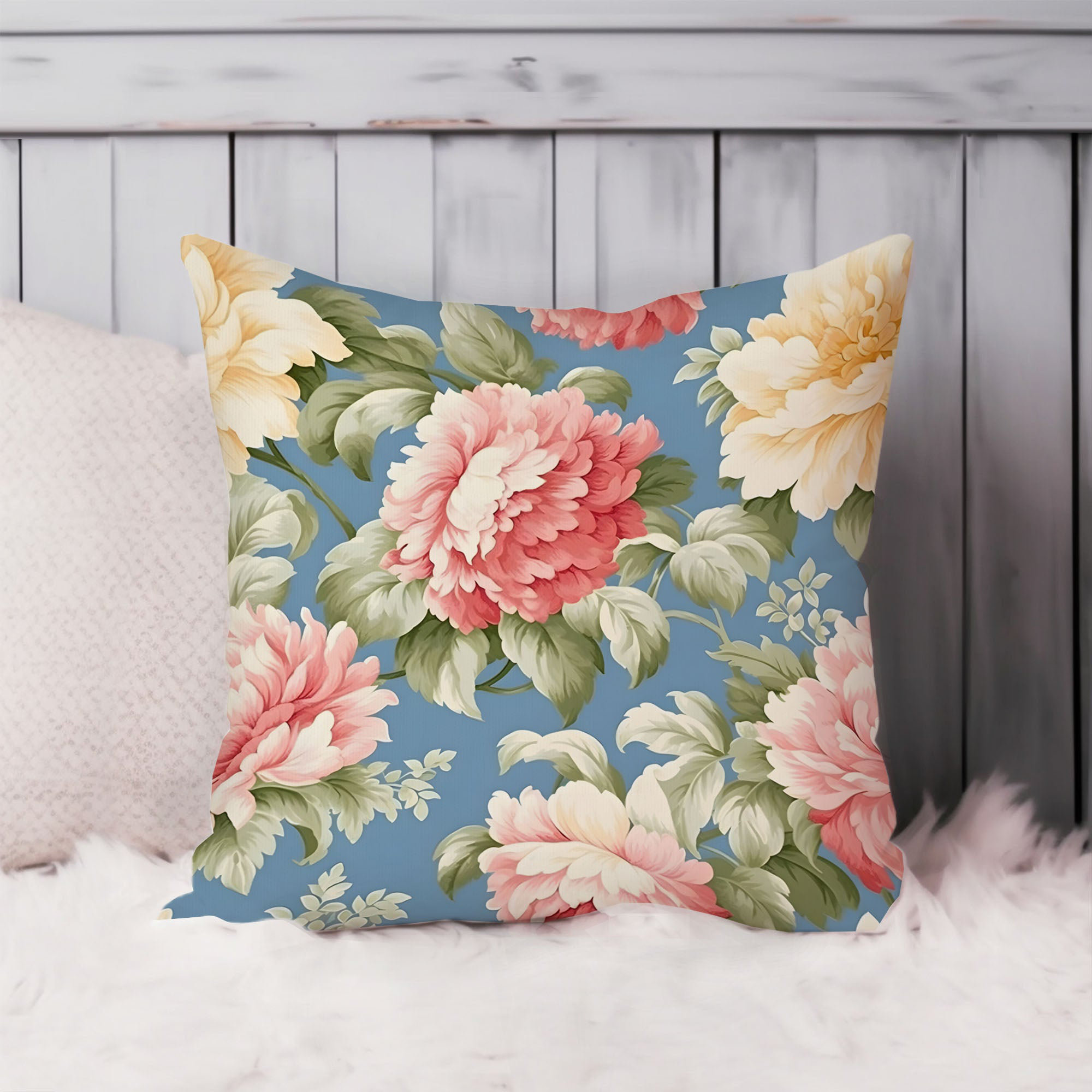 Ethan Taylor Floral Blue Pink Modern Cottagecore Flowers I Modern ...