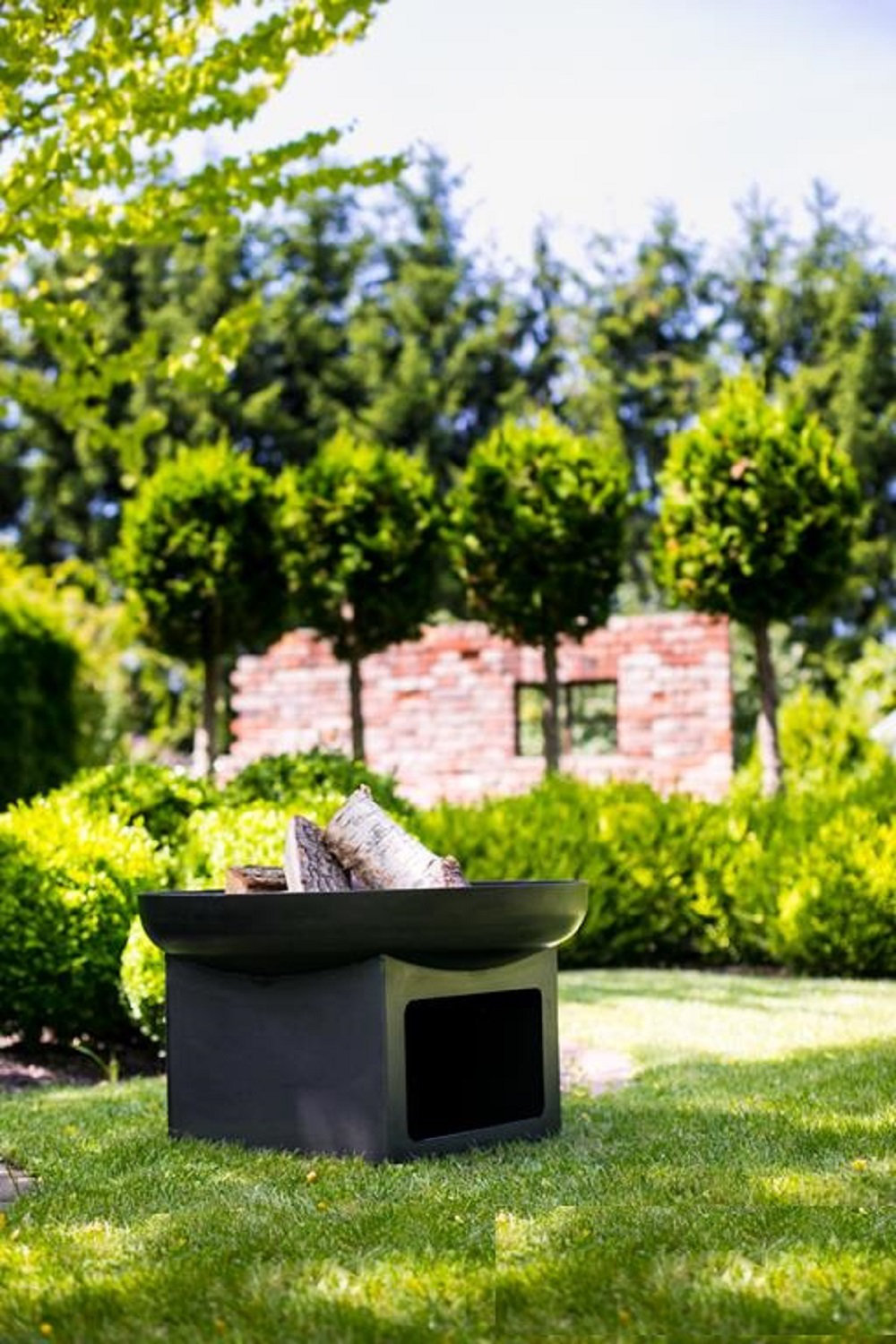 Metro Lane FATAPERA 70 Cm Garden Fire Basket In Natural Steel | Wayfair ...