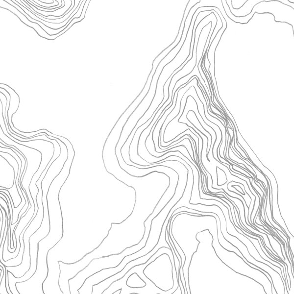 Ivy Bronx Topography Shape IV by June Erica Vess - Square Painting ...