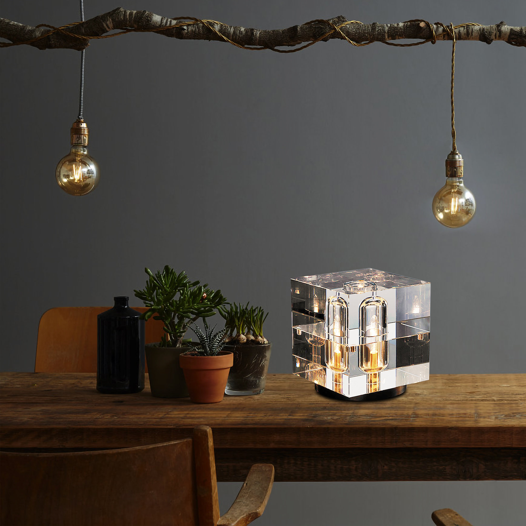 Everly Quinn Crystal LED Lamp | Wayfair