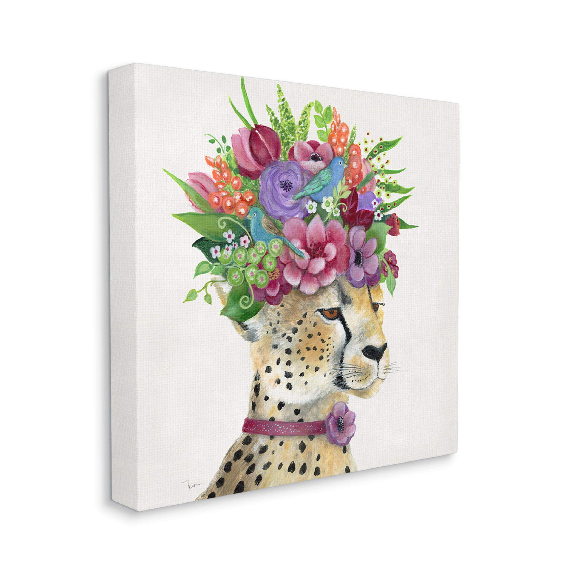 Ebern Designs Whimsical Cheetah Flower Crown by Tava Studios - Wrapped ...