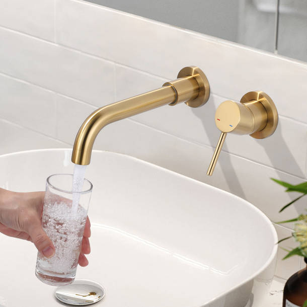 ARCORA Wall Mounted Faucet Single-handle Bathroom Faucet | Wayfair