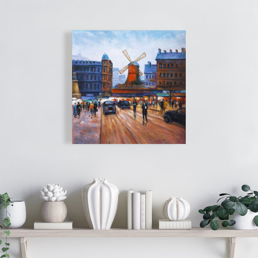 Begin Edition International Inc. Street Scene To Moulin Rouge - 16X16 ...